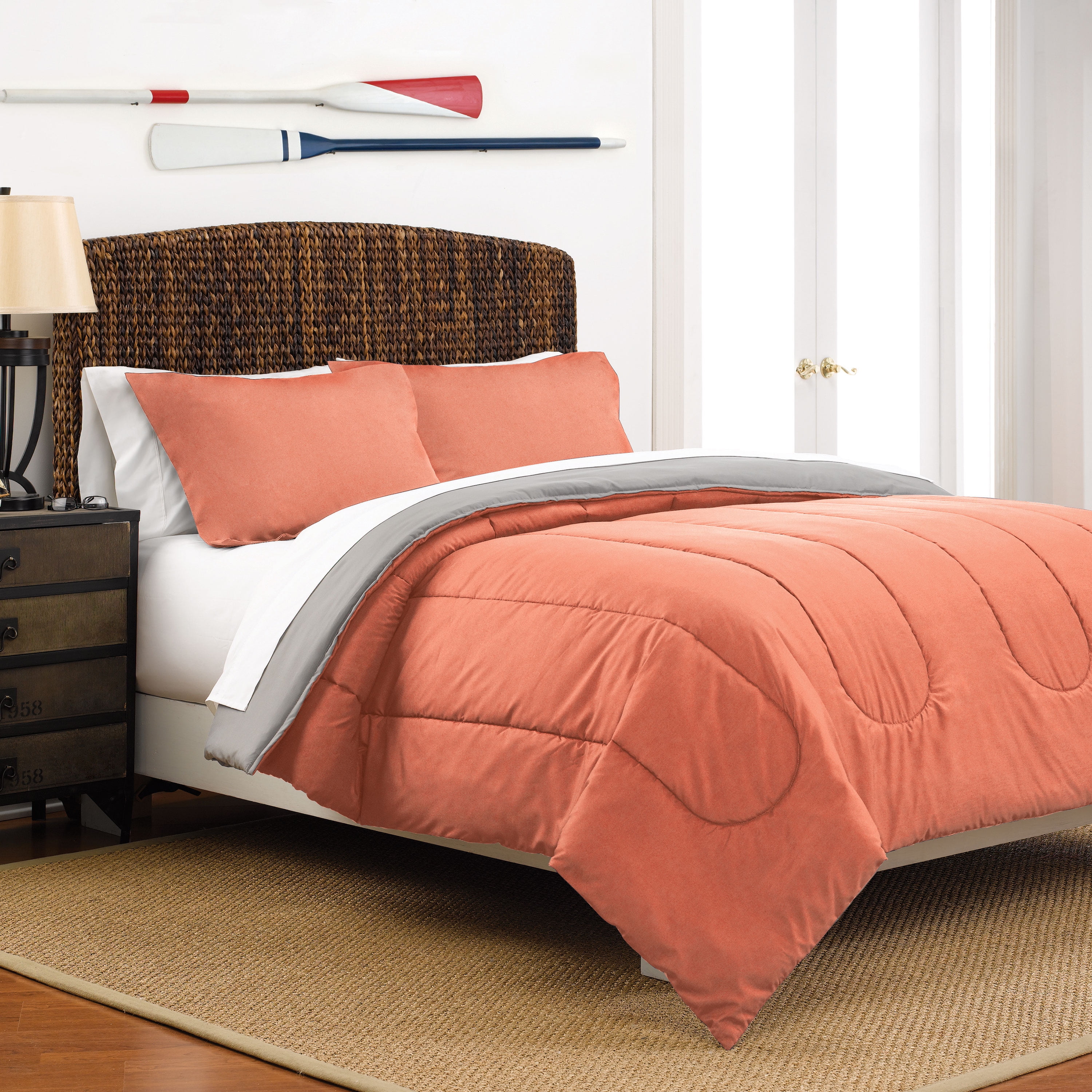 Martex 3-Piece King Reversible Comforter Set | Super Soft Brushed ...