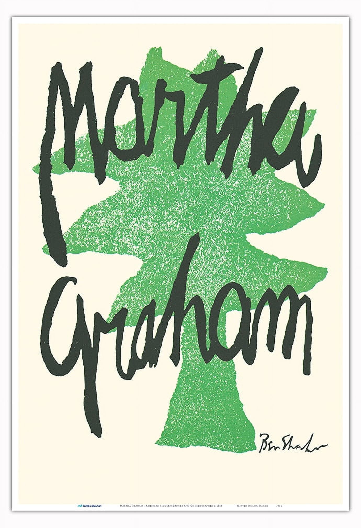 Martha Graham - American Modern Dancer and Choreographer - Vintage ...