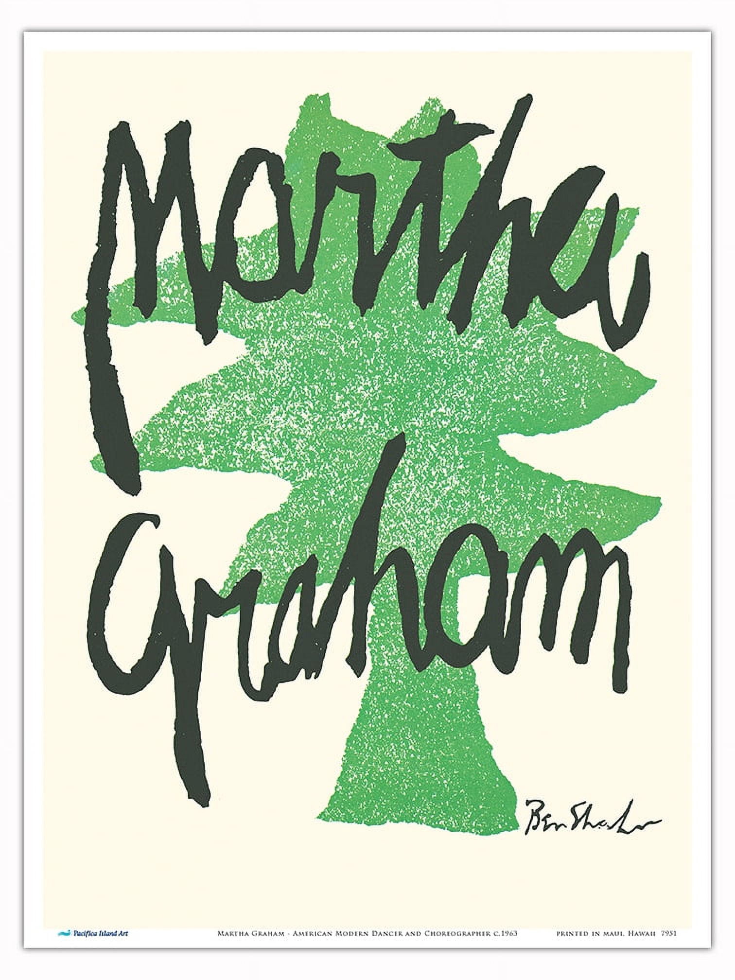 Martha Graham - American Modern Dancer and Choreographer - Vintage ...