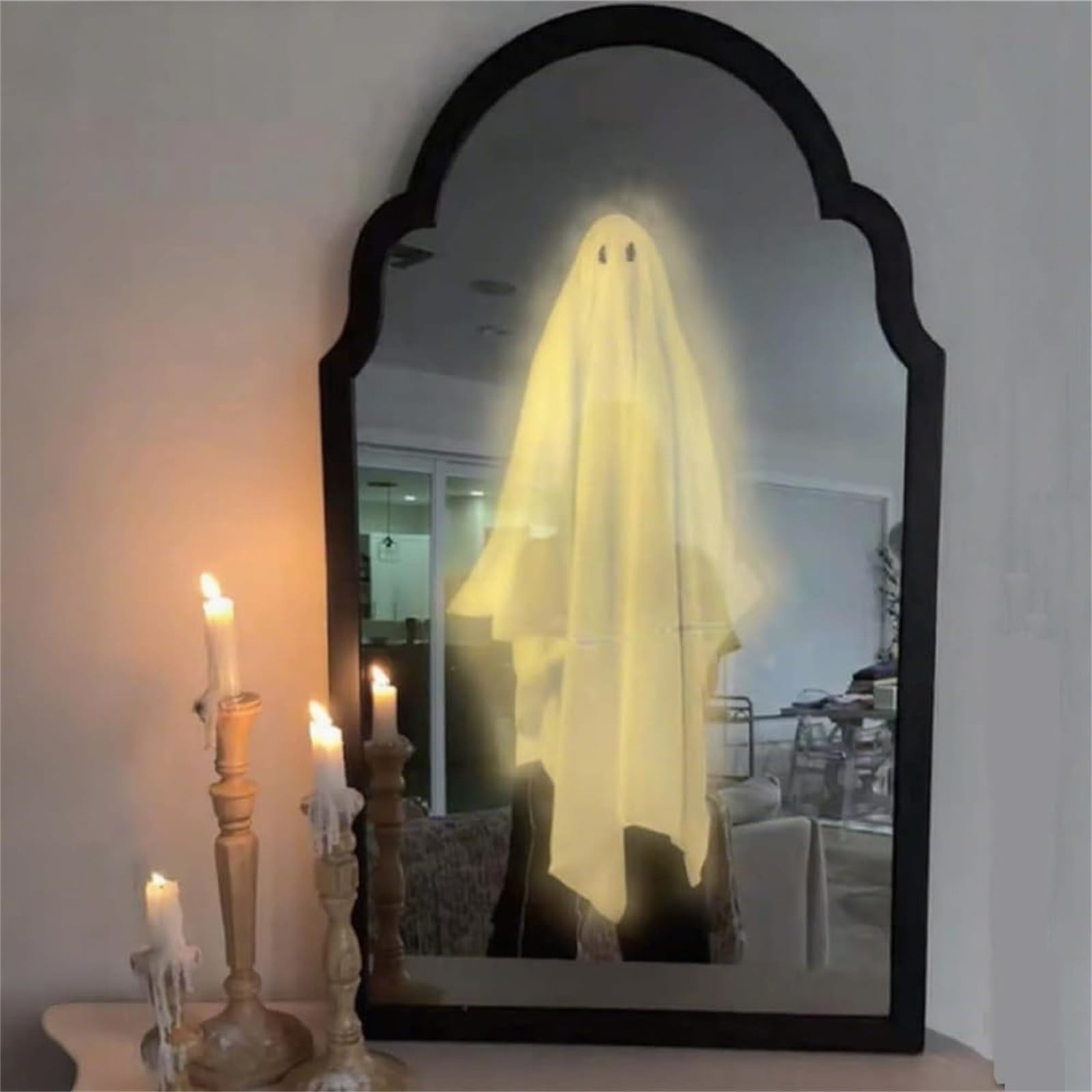 Martha Halloween Decorations Light Up Ghost Mirrors: Halloween Hologram ...