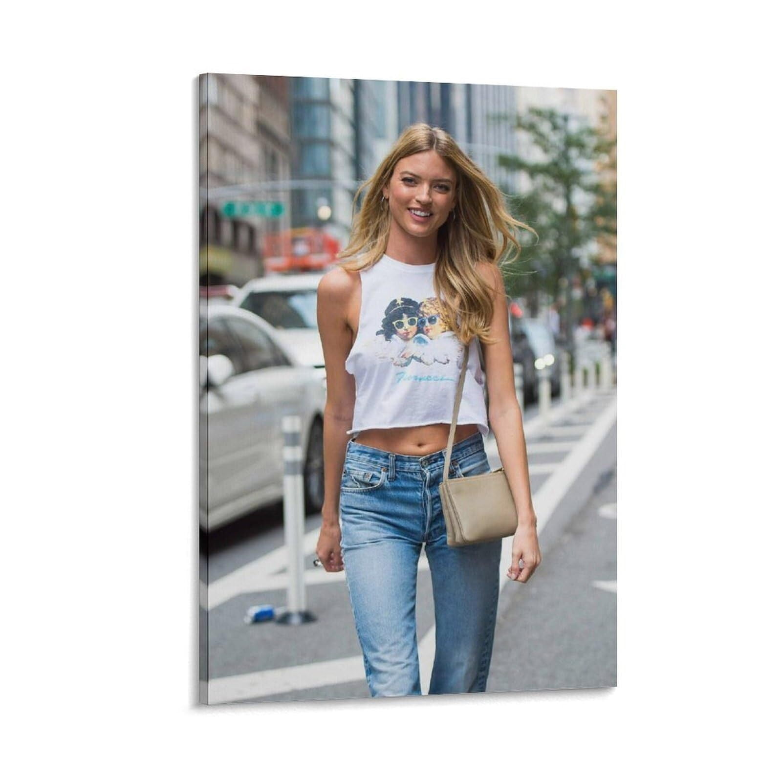 Martha Hunt Model Poster (14) Painting On Canvas Wall Art Poster Scroll Picture Print Living ...
