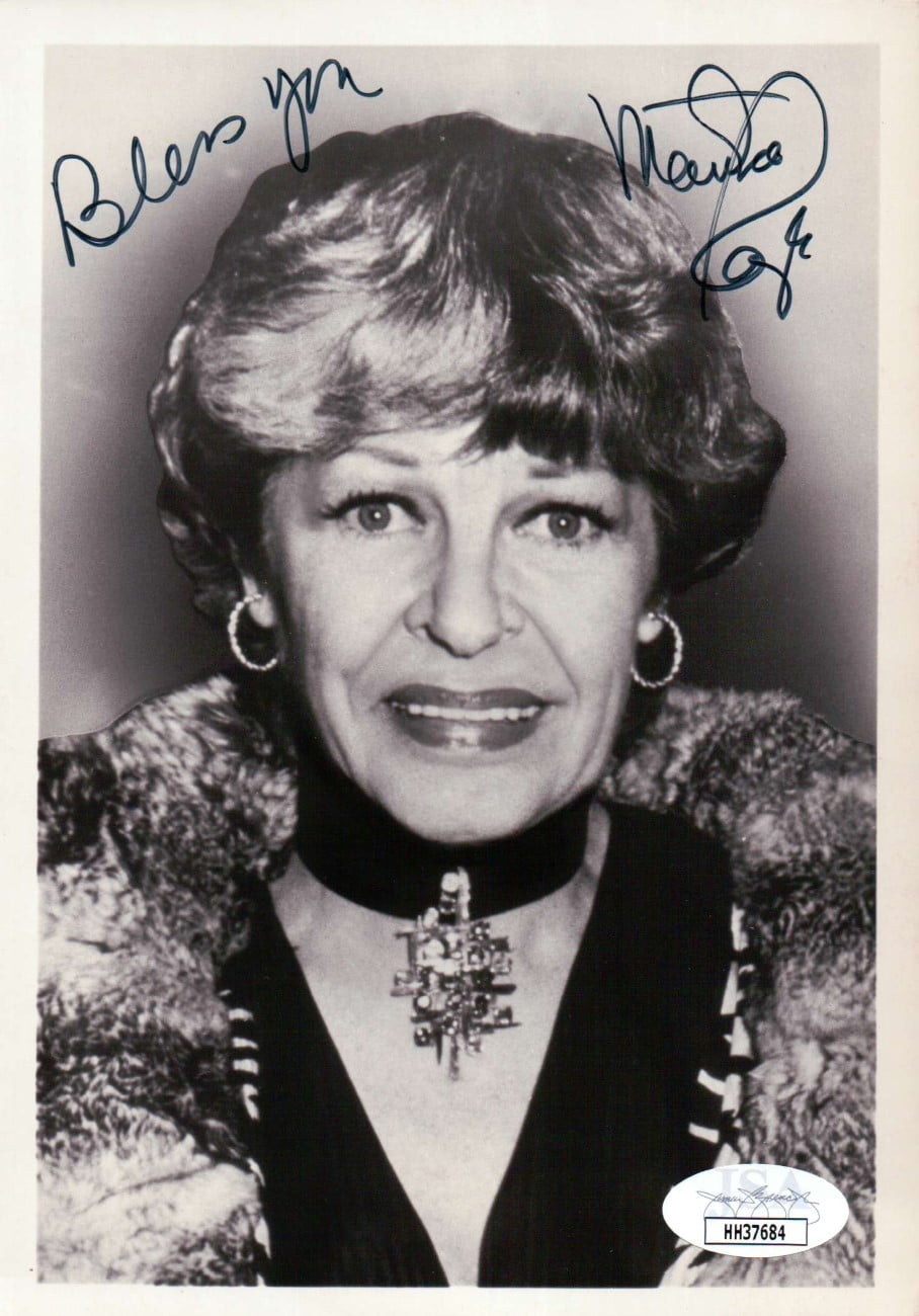 Martha Raye Signed Autographed 5X7 Photo Hollywood Actress JSA HH37684 - Walmart.com