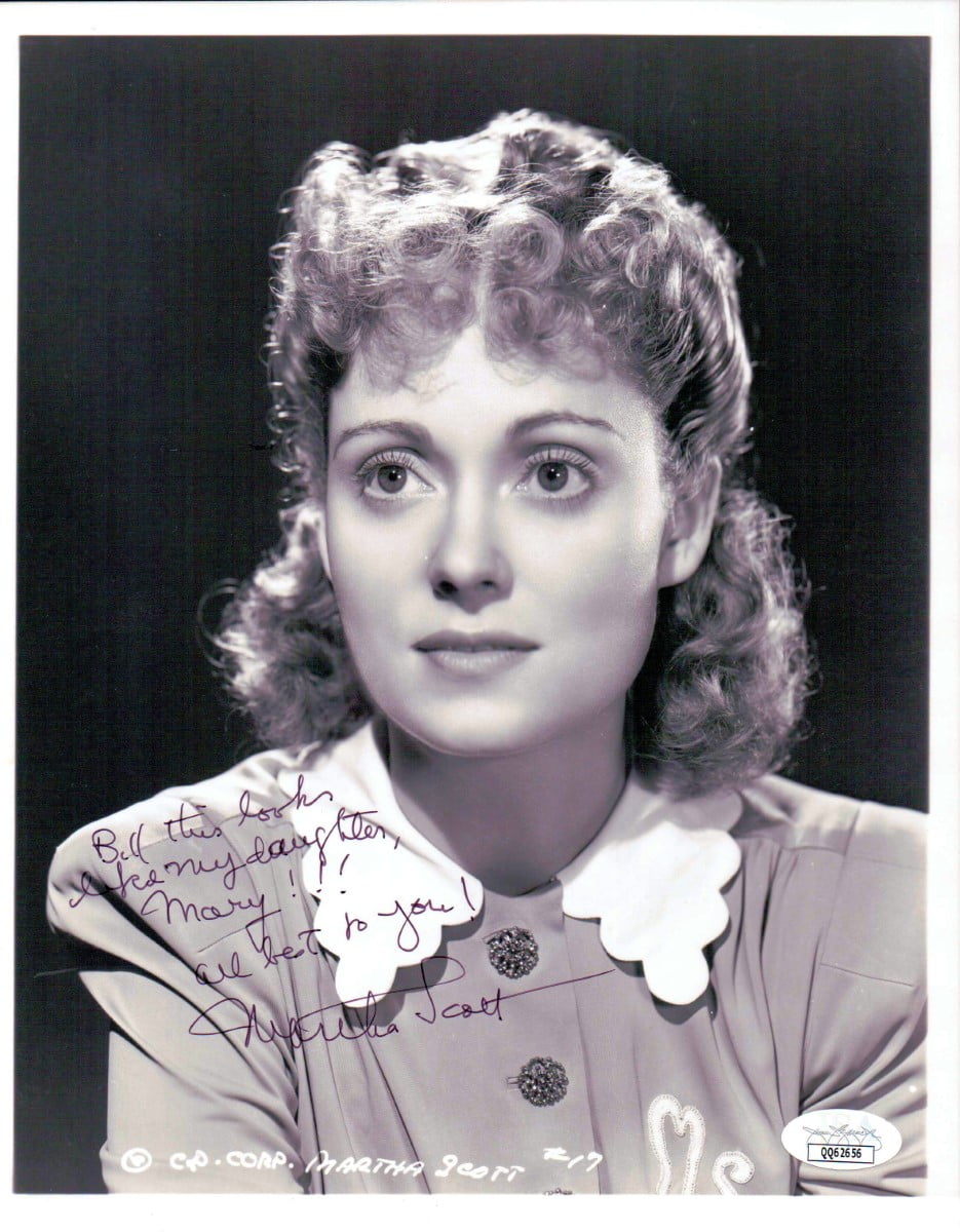 Martha Scott Signed Autographed 8X10 Photo Legendary Actress JSA ...