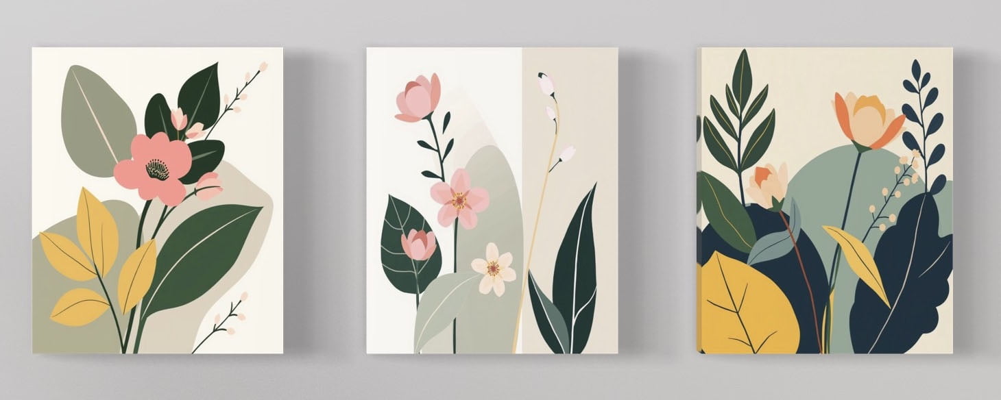 Martha Spak Designs Floral Wall Art Prints 8 x 10 Set of 3 - Walmart.com