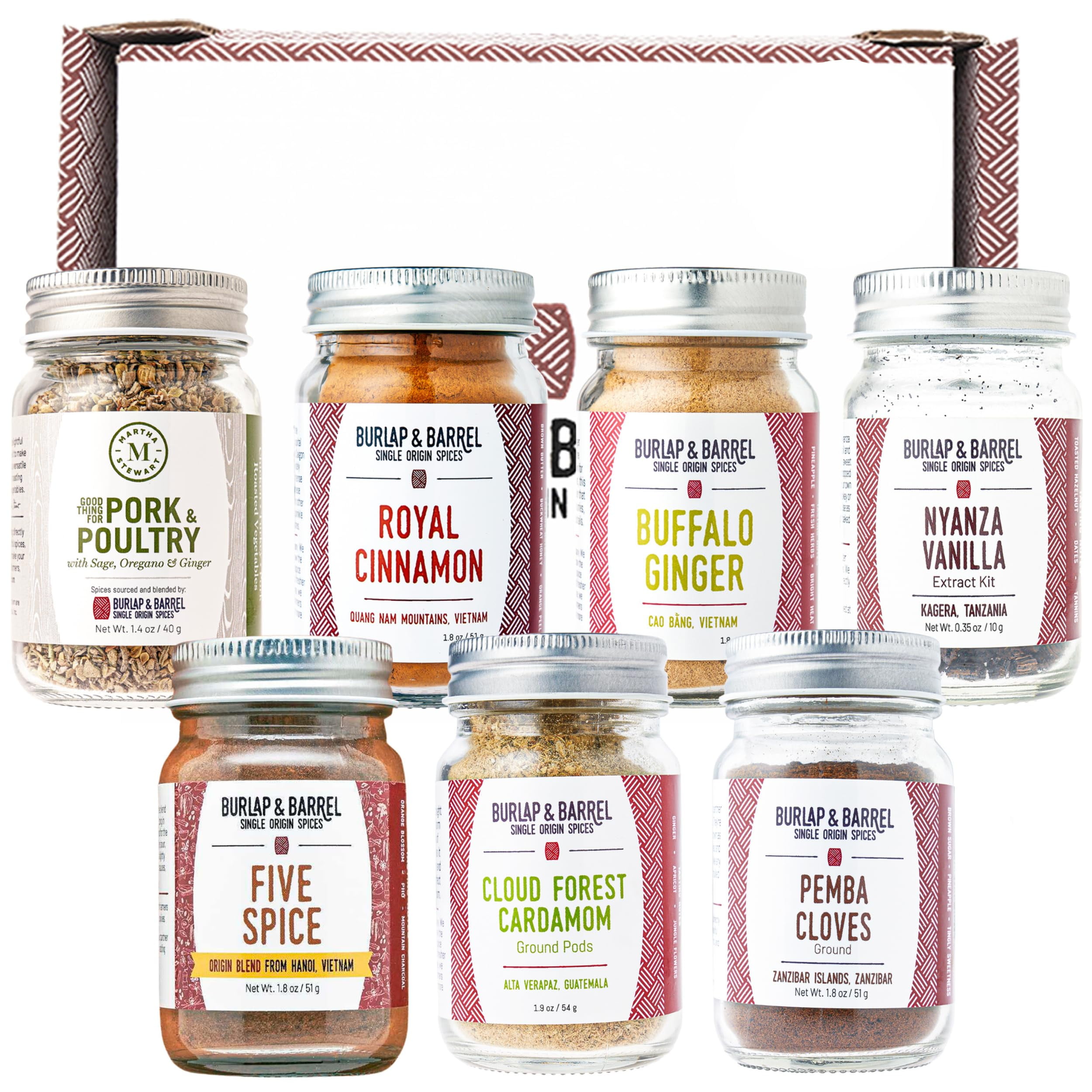 Martha Stewart 7-Spice Gift DEF29 Set - 7 Single Martha's Pork ...