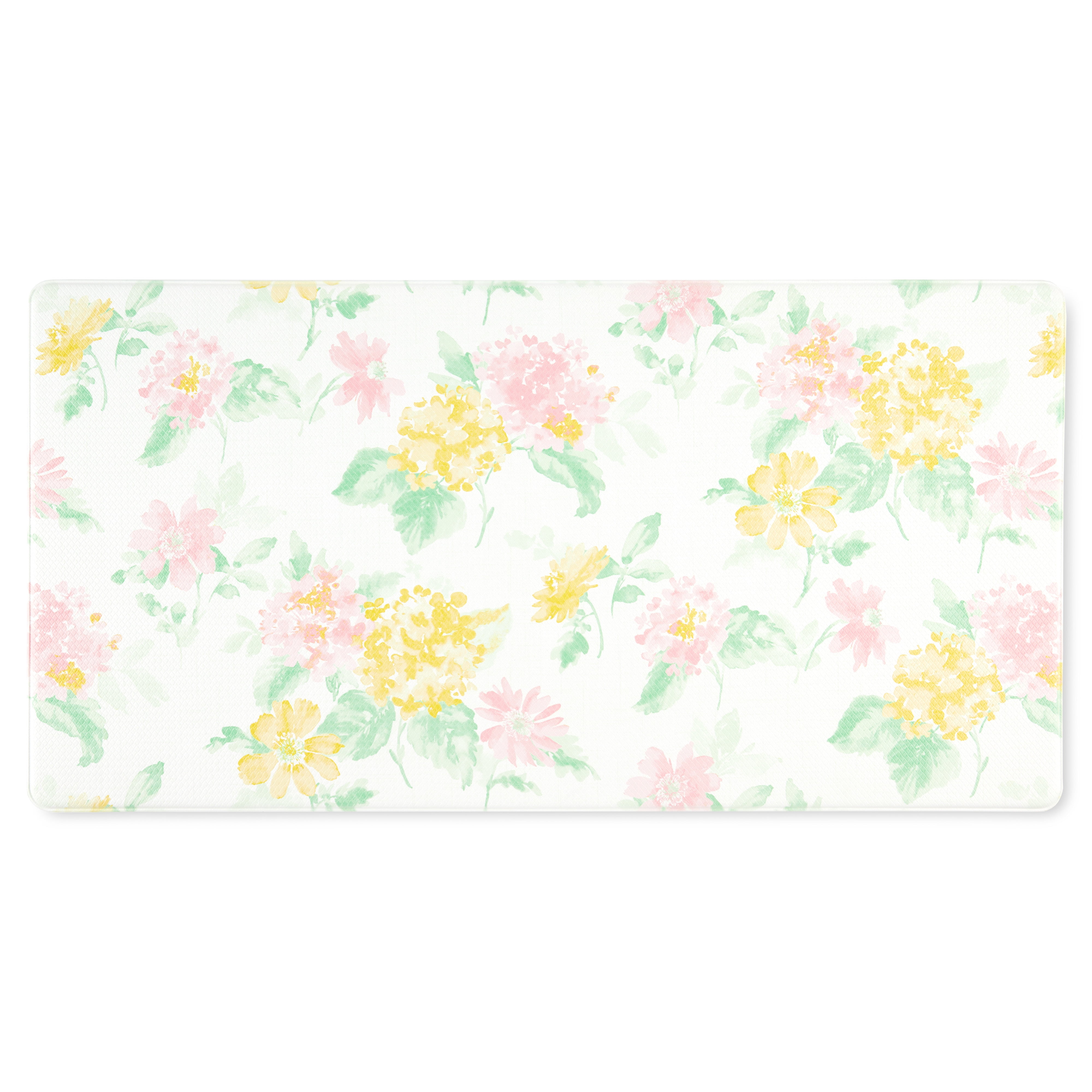 Martha Stewart Amber Floral Daisy Stripe Reverisble Water Resistant ...