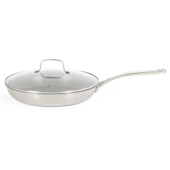 Martha Stewart Badgley Hybrid Nonstick 12 Inch TriPly Stainless Steel ...