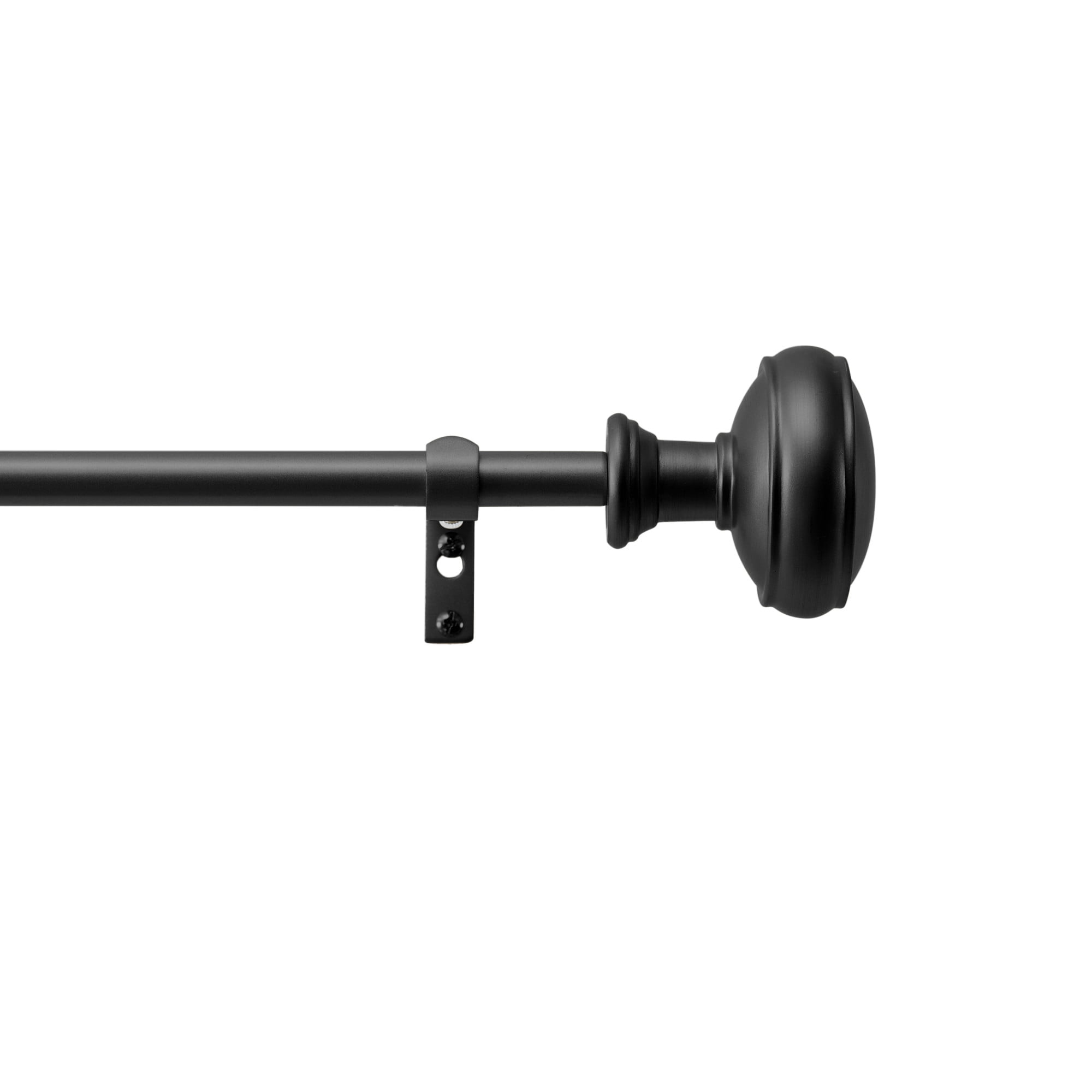 Martha Stewart Barrington 3/4", Adjustable Curtain Rod and Finial Set ...
