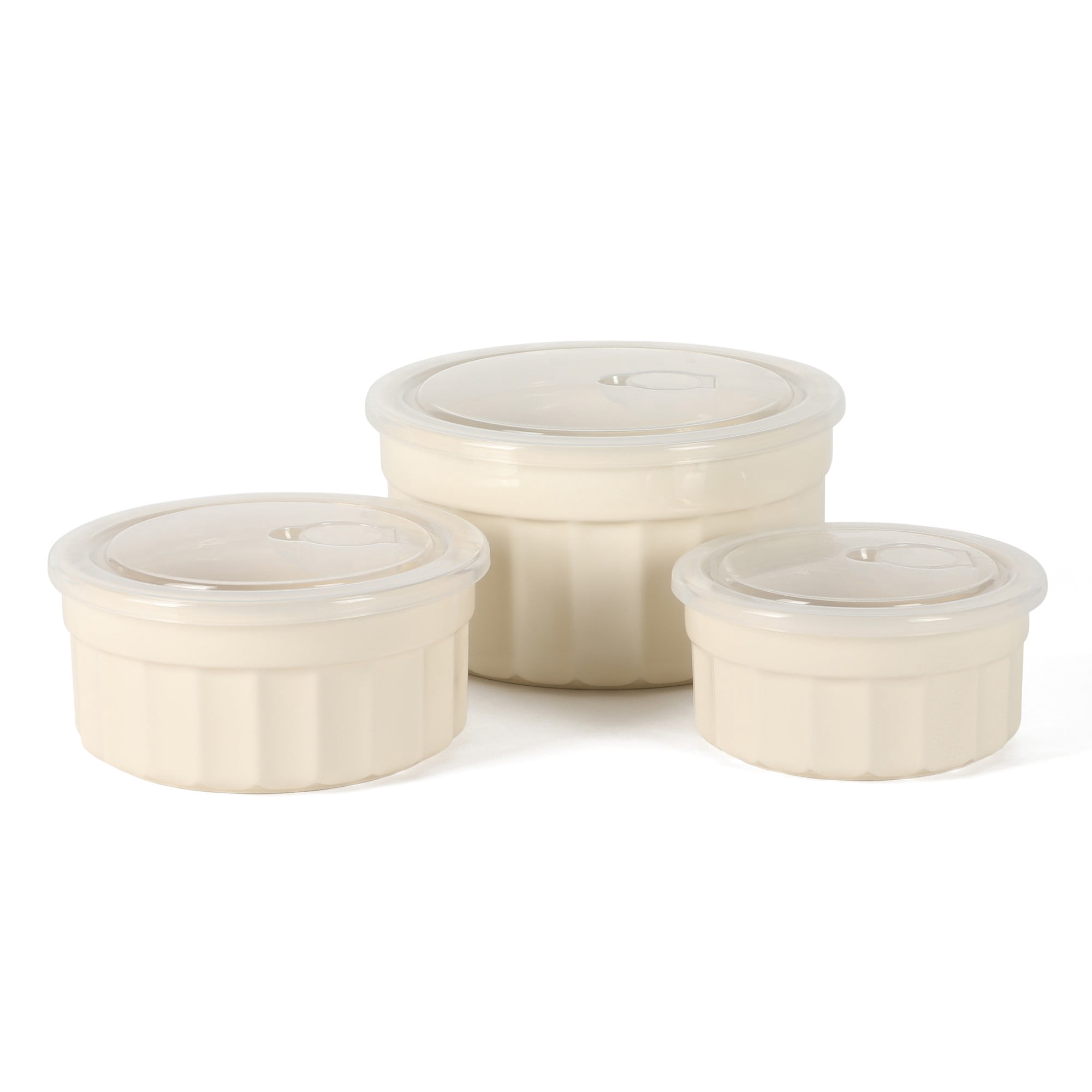 Martha Stewart Broadbrook 6 Piece Stoneware Meal Prep Container Set ...