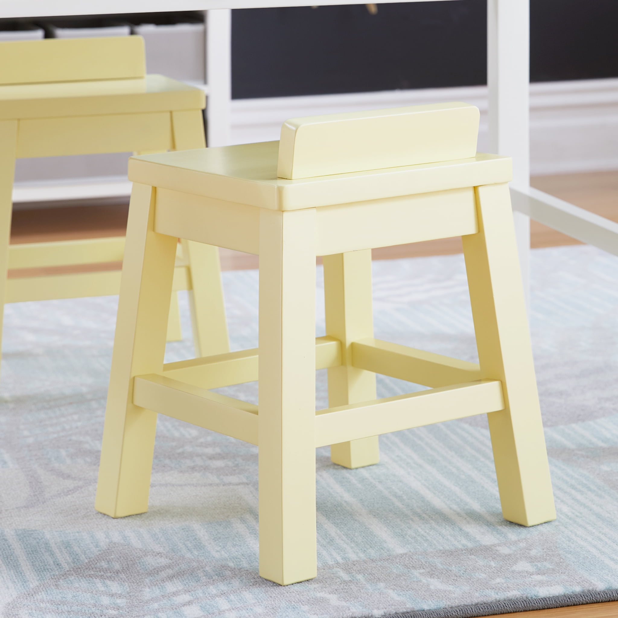 Martha Stewart Kids' Stools - Set of 2 - Pastel Yellow - Walmart.com