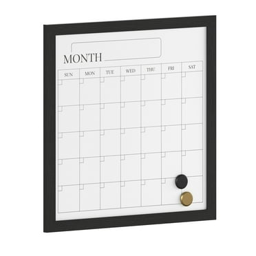 WorxSail Dry Erase Calendar 17"x13", Monthly White Board Calendar Dry ...