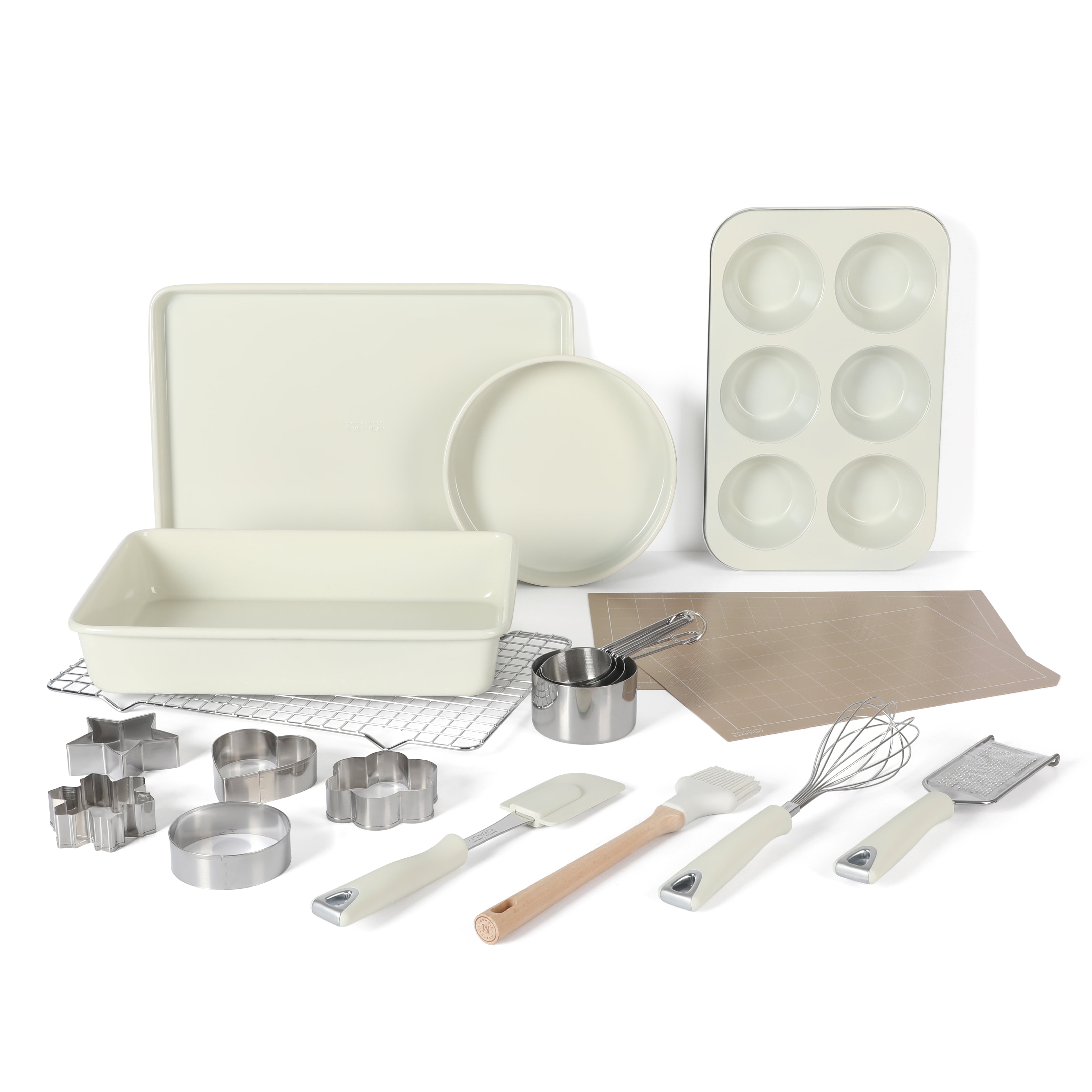 Martha Stewart 20-Piece Nonstick Bakeware Set with Silicone Mats and ...