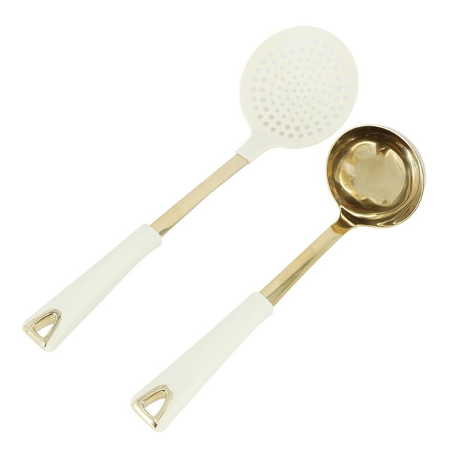 Martha Stewart Everyday Lockton 2 Piece Stainless Steel Skimmer and ...