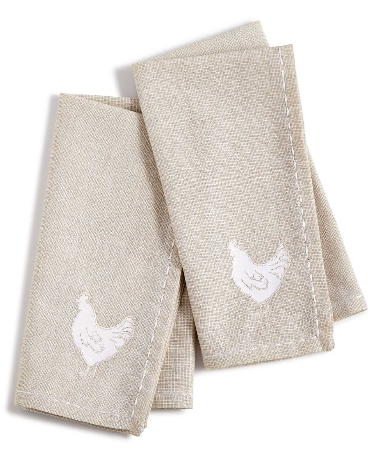 Martha Stewart Farmhouse Table Linens Collection Set of 2 (Cream ...