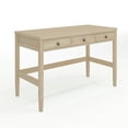 Martha Stewart Home Office 3 Drawer Desk with Tapered Legs in Light ...
