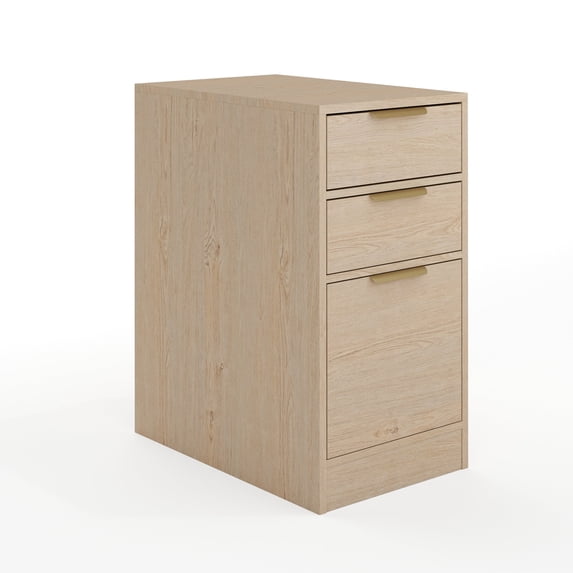 Martha Stewart Home Office Modular 3 Drawer File Cabinet in Light ...