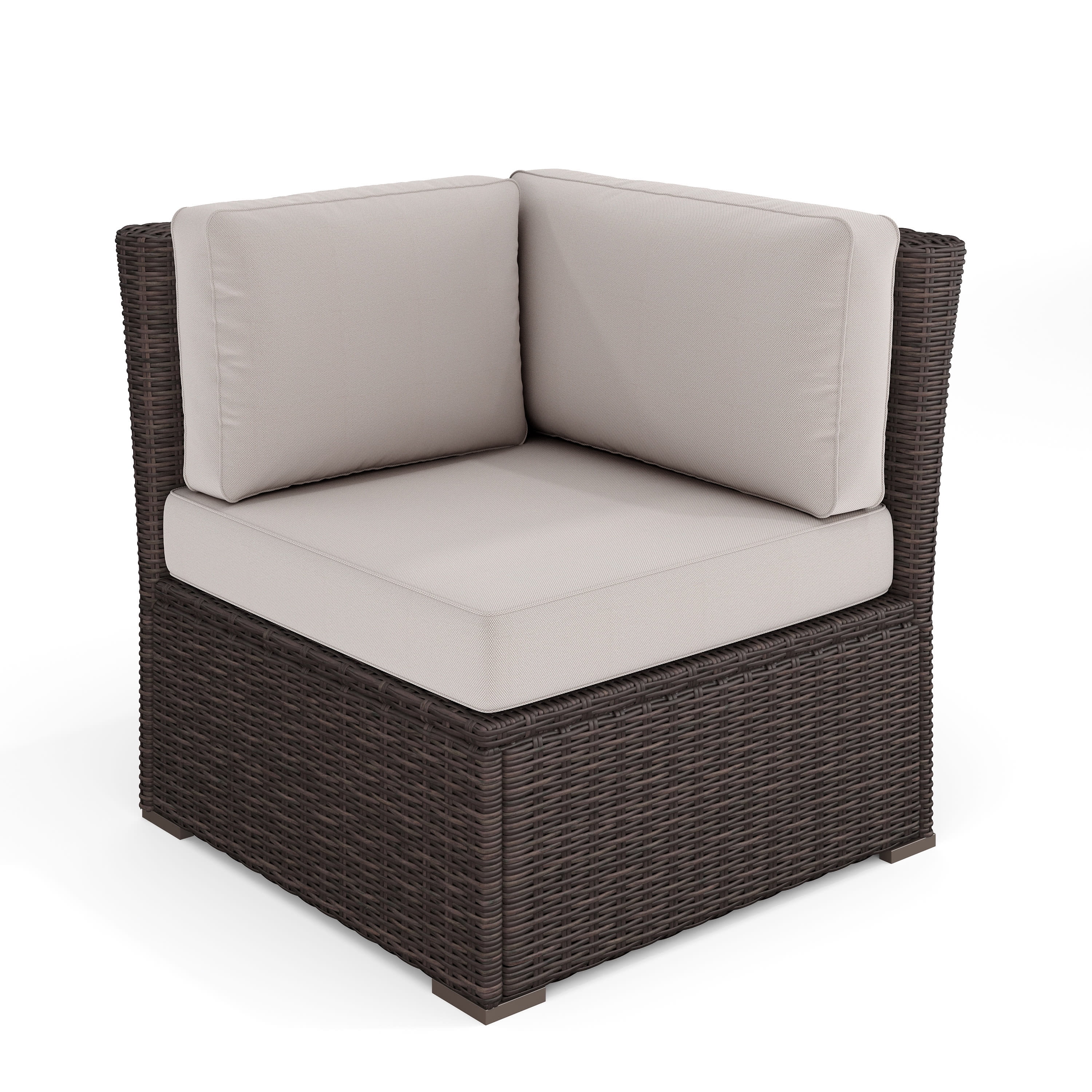 Martha Stewart Indoor-Outdoor Modular Patio Sectional Sofa Corner Seat ...