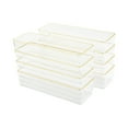 Martha Stewart Kerry 8 Pack Plastic Stackable Office Desk Drawer ...