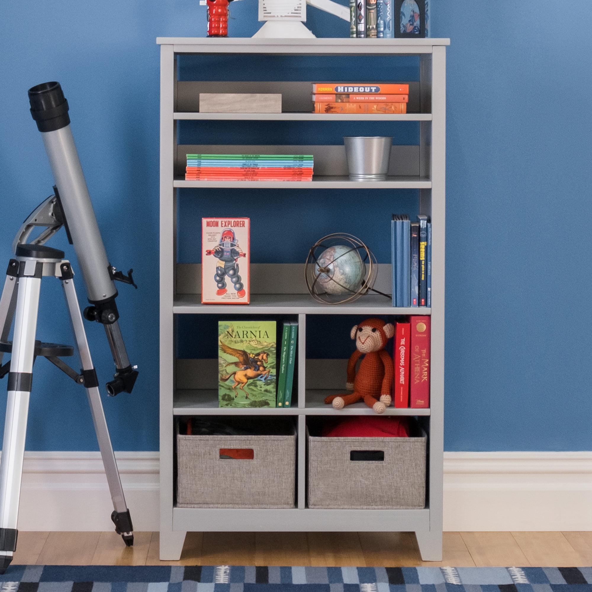 Free Shipping! Martha Stewart Kids' Tall Bookcase - Gray - Walmart.com ...
