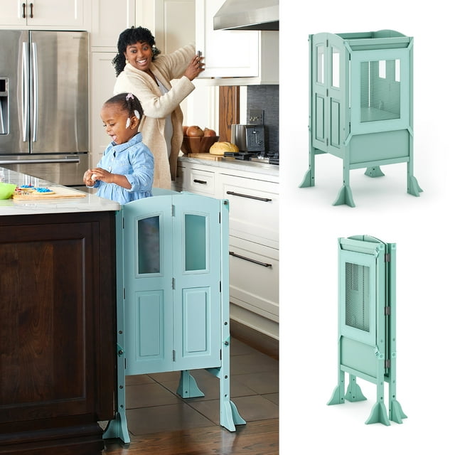 Martha Stewart Kitchen Helper by Guidecraft - Mint: Adjustable ...