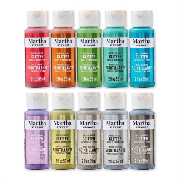 Martha Stewart Multi-Surface Specialty 10 pc Paint Set, Studio Lights ...