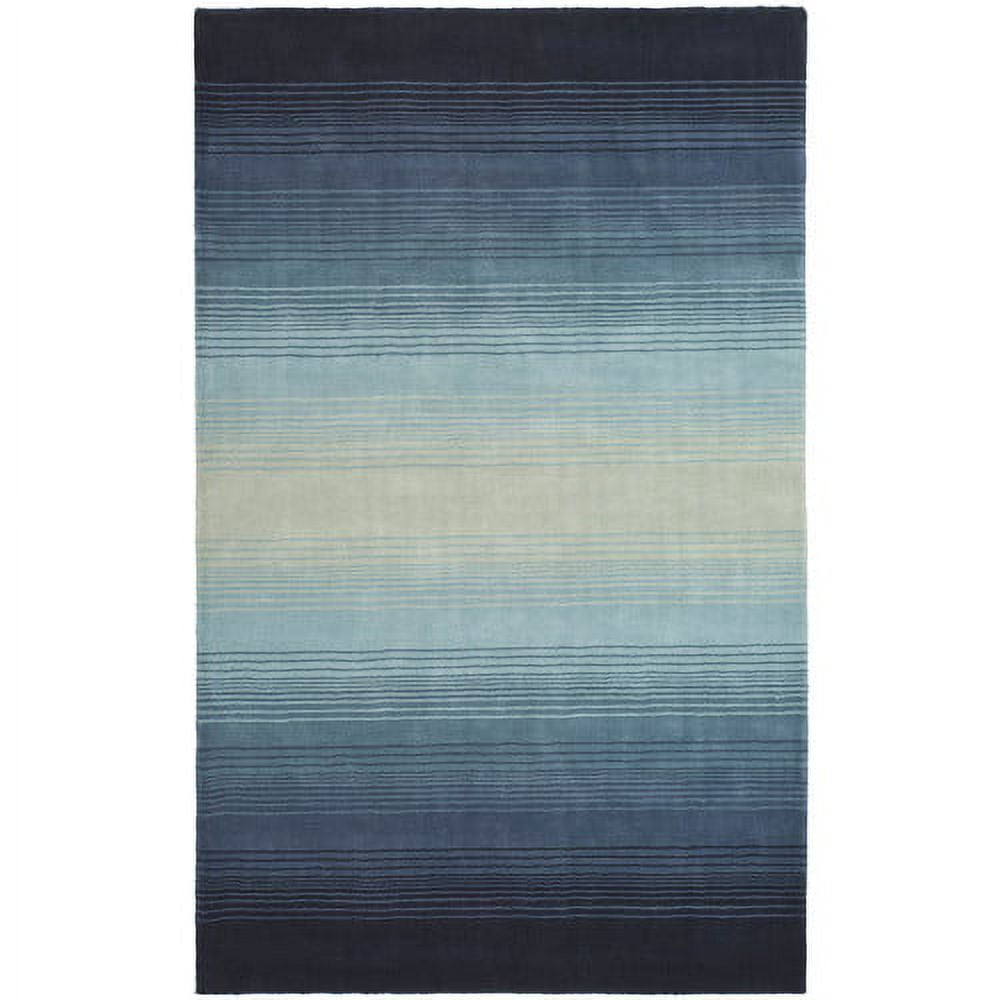 Martha Stewart Ombre Gradient Blue Wool Rug (8' x 10') - Walmart.com
