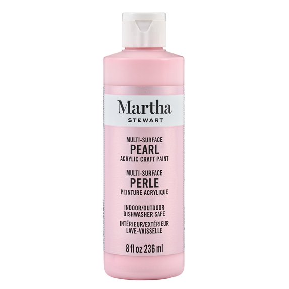 Martha Stewart Pearl Finish Acrylic Craft Paint, Antique Silk, 8 fl oz ...