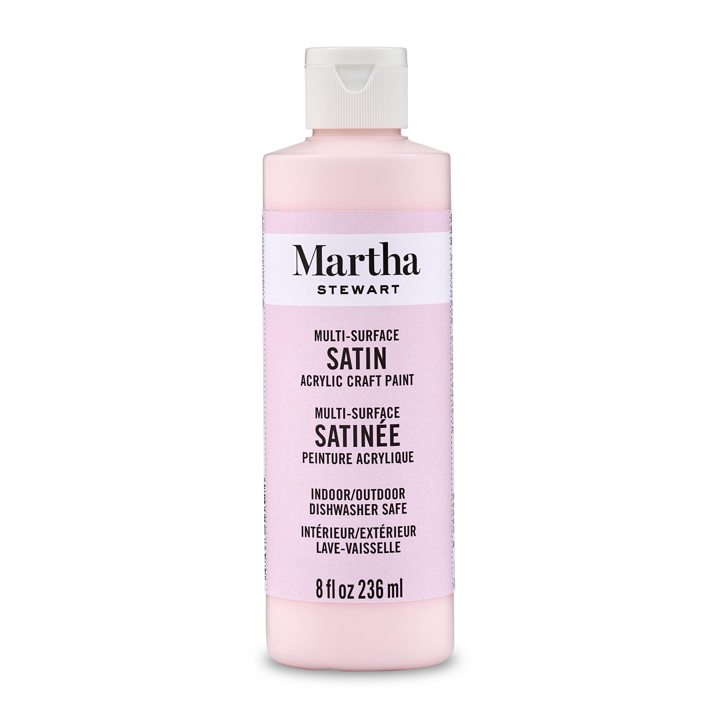 Martha Stewart Multi-Surface Acrylic Craft Paint, Satin Finish, Ballet ...