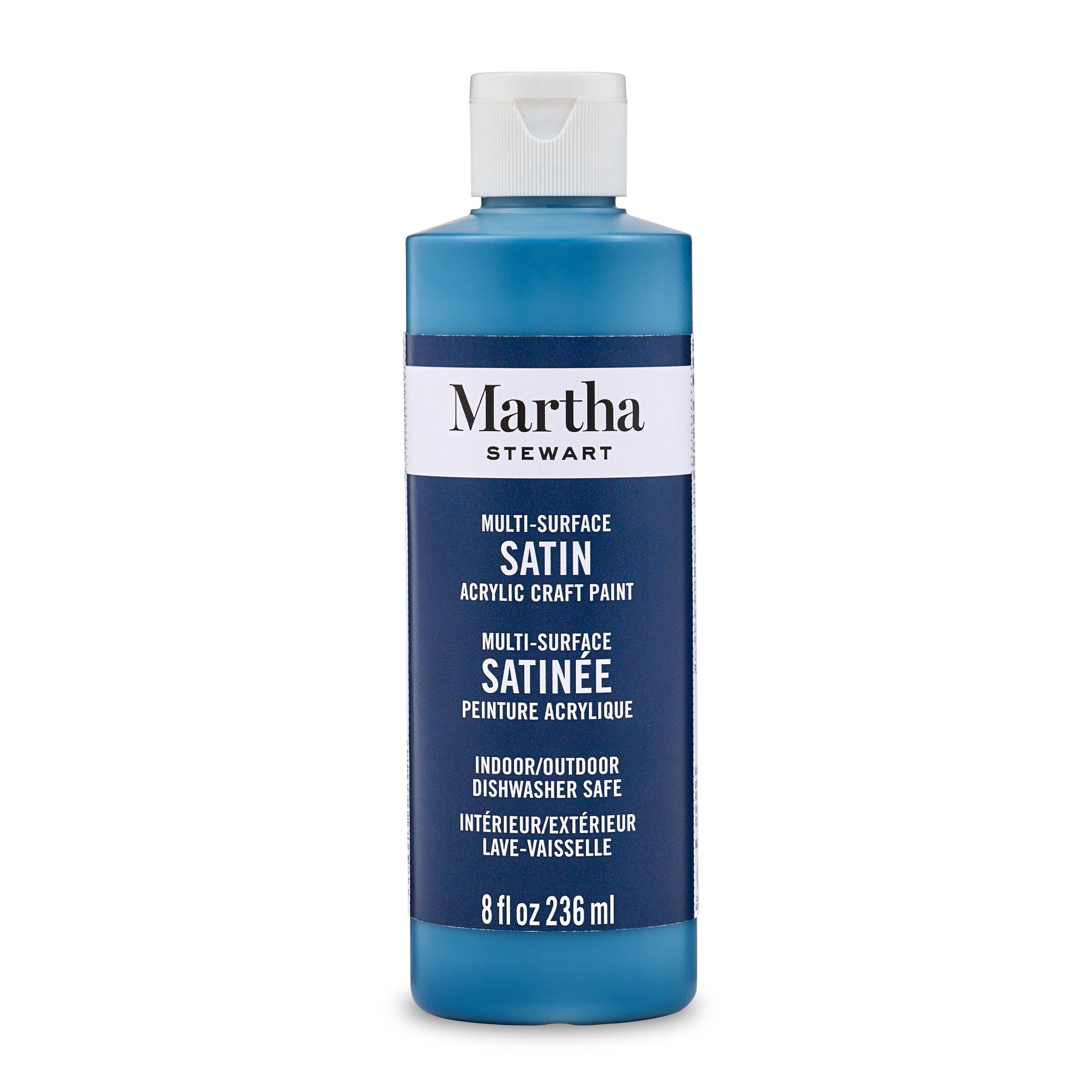 Martha Stewart Premium Satin Finish Craft Paint, Wild Blueberry, 8 fl ...
