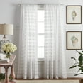 Martha Stewart Sandy Sheer Indoor Polyester Sheer Poletop Curtain Panel ...