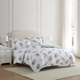 Martha Stewart Tea Rose White & Pearl Peach & Pink Clay Twin Duvet ...