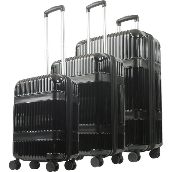 Martha Stewart The Bedford 3 Piece Rolling Luggage Set, Hardshell ...