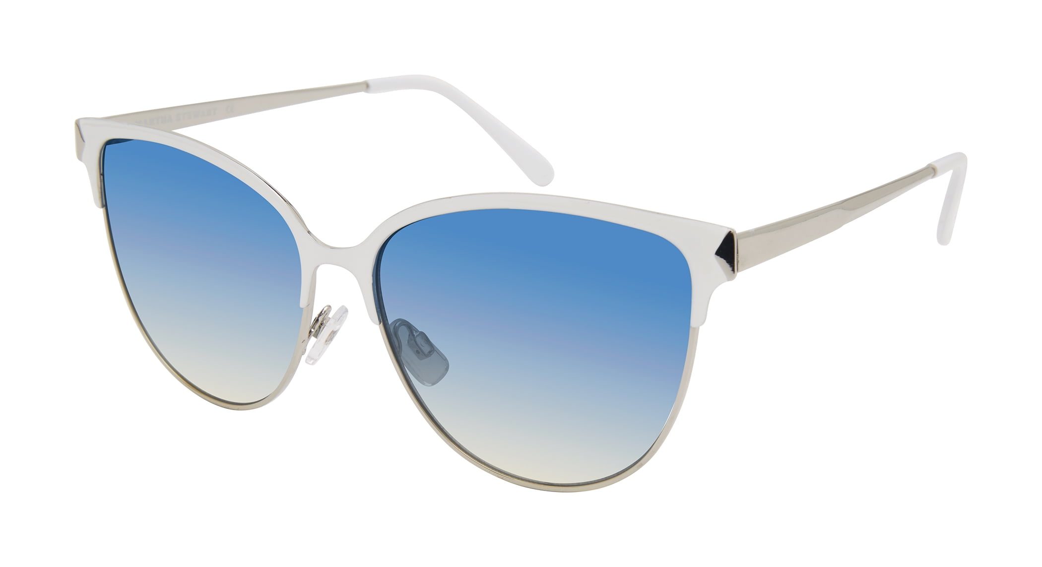 Martha Stewart Women's MS142 Retro Metal UVA and UVB Protective Cat Eye ...