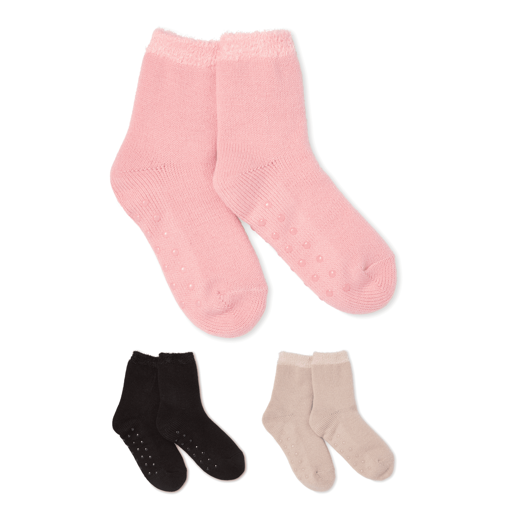 Martha Stewart Womens Single Cabin Sock With Grippers Powder Pink ...