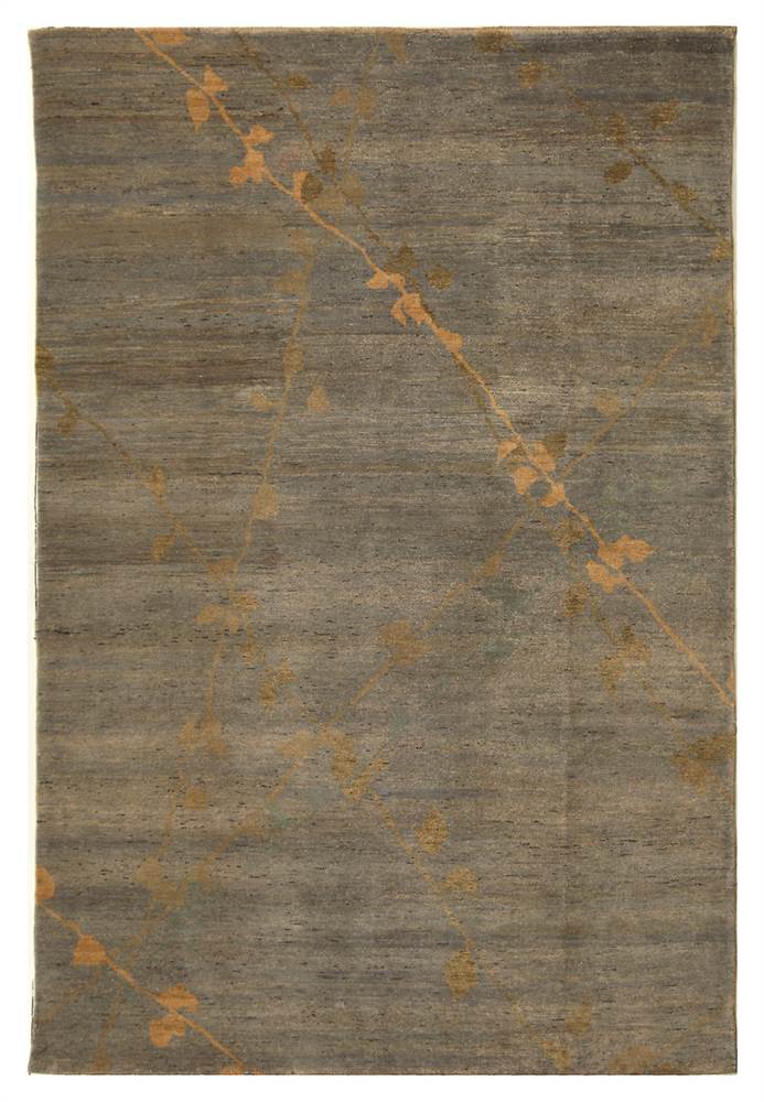 Martha Stewart by Trellis Wool Rug Blue/Quartz 5'6" x 8'6" 6' x 9', 5 ...