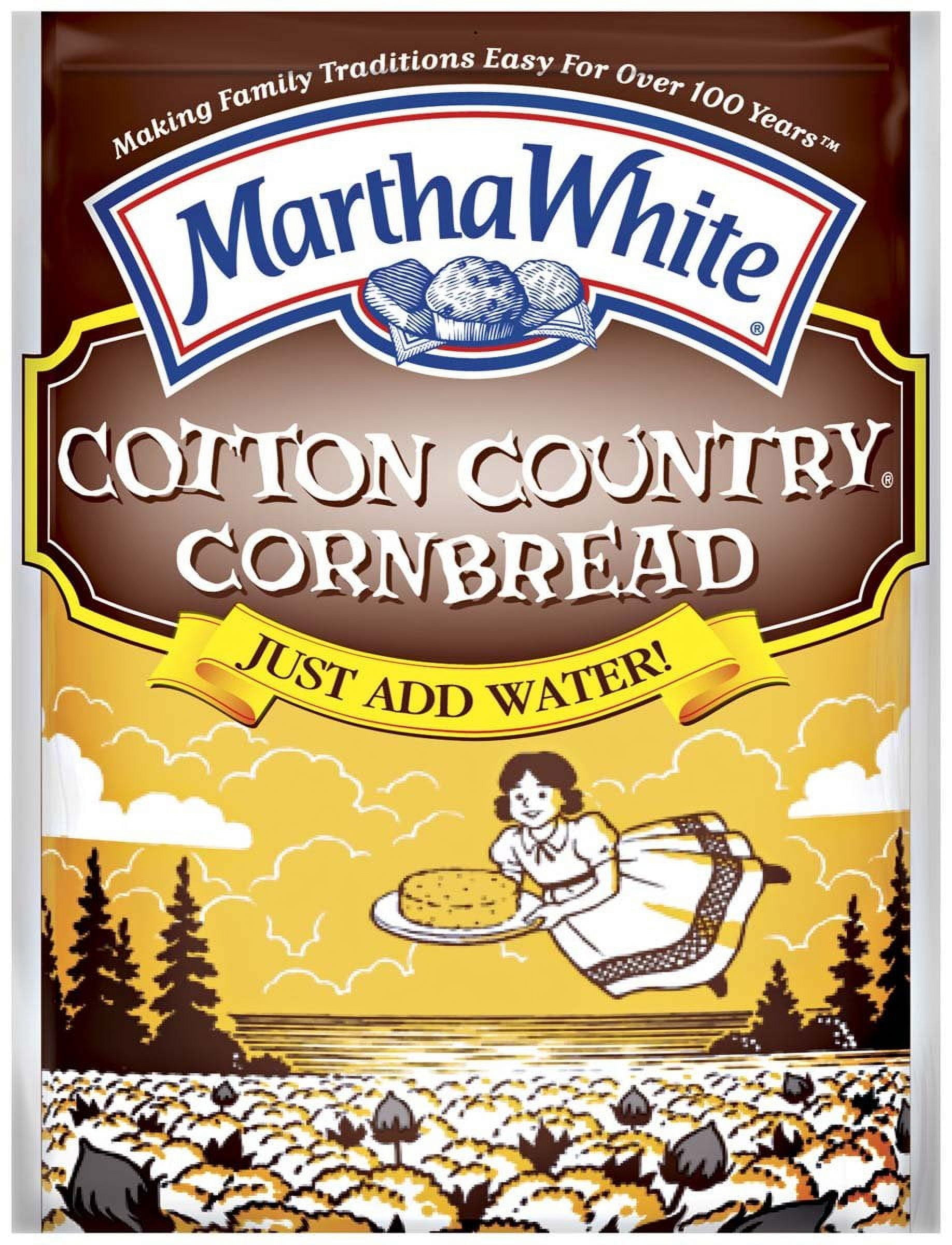 Martha White Cotton Country Cornbread, Buttermilk 6 Oz (Pack of 6 ...
