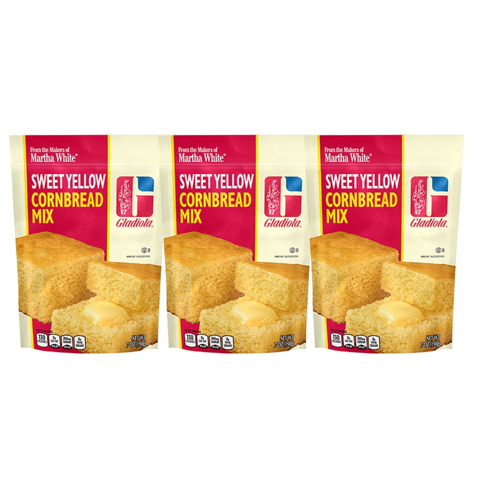Martha White Gladiola Sweet Yellow Cornbread Mix, 7 oz - Palatize Pack ...
