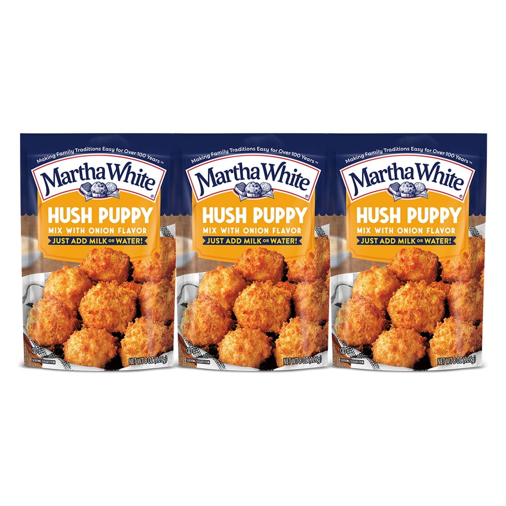 Martha White Hush Puppy Mix with Onion Flavor, 8 oz - Palatize Pack of ...