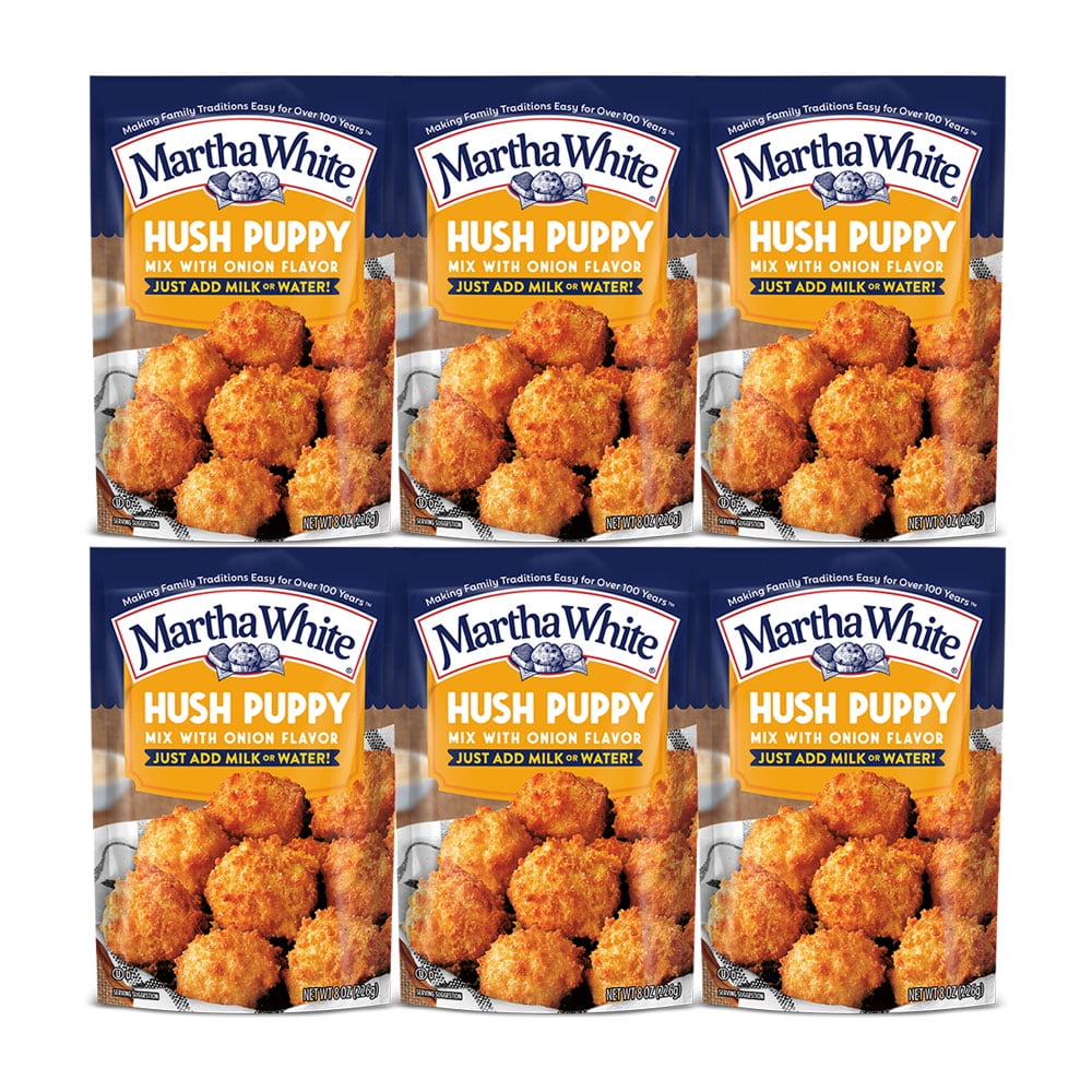 Martha White Hush Puppy Mix with Onion Flavor, 8 oz - Palatize Pack of ...