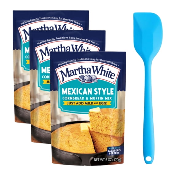 Martha White Mexican Cornbread Mix, 6 Oz Pouch (3 pack) and 8in ...