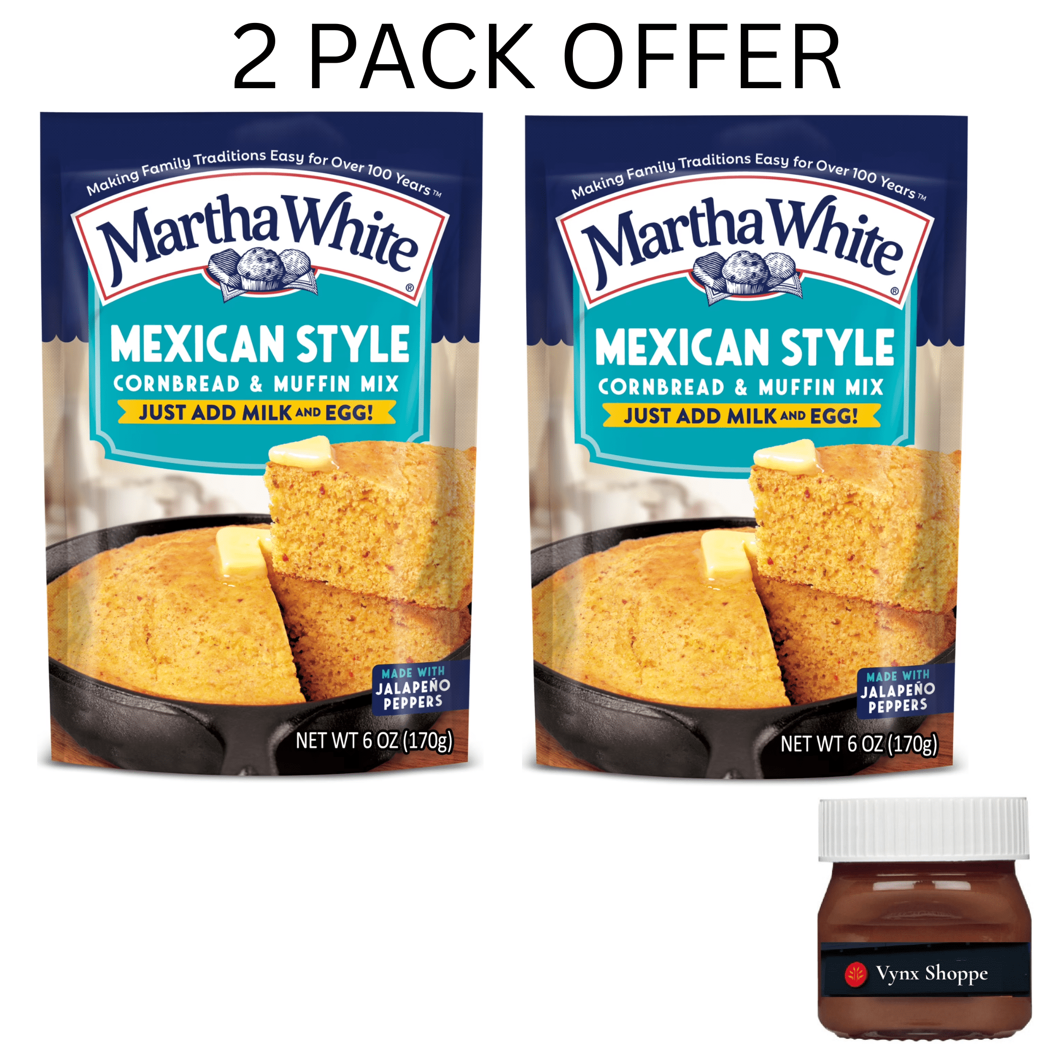 Martha White Mexican Cornbread Mix, 6 oz Pouch - Walmart.com