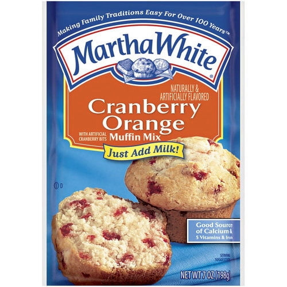Martha White Muffin Mix Cranberry Orange 7 OZ Bag - Walmart.com