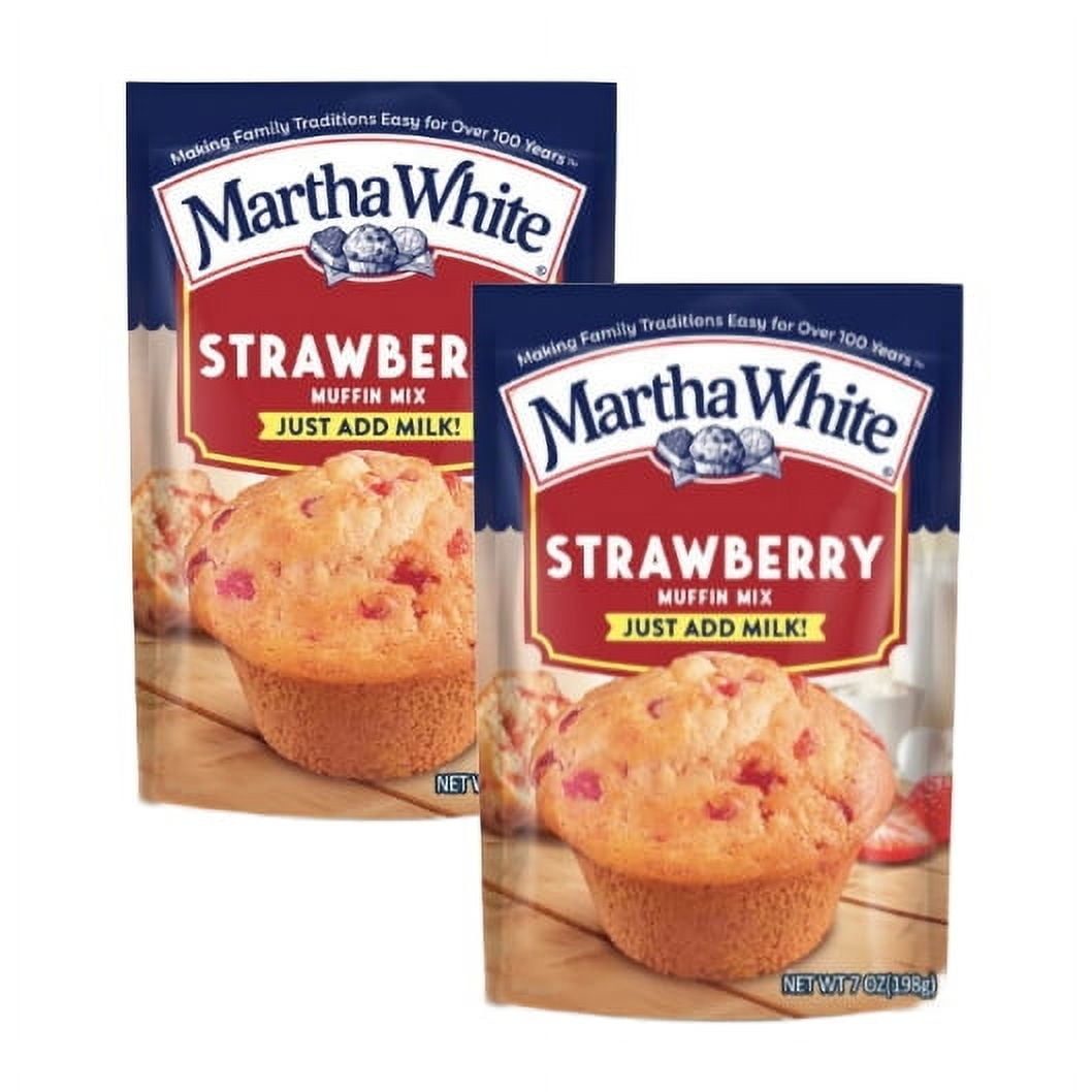 Martha White Strawberry Muffin Mix, 7 Oz Bag (2 Pack) - Walmart.com