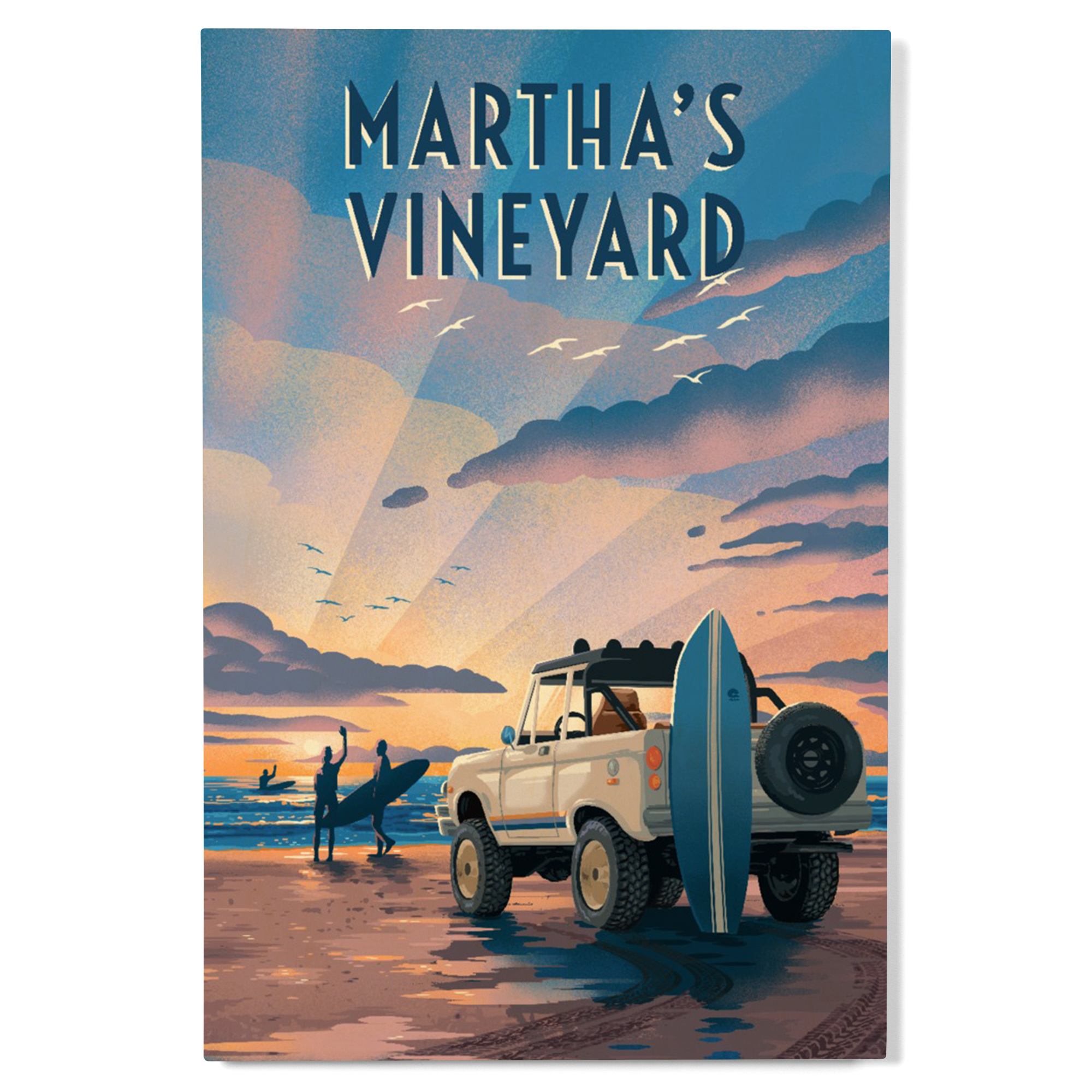 Martha's Vineyard, Massachusetts, Wake Up! Surf's Up!, Surfers on Beach ...