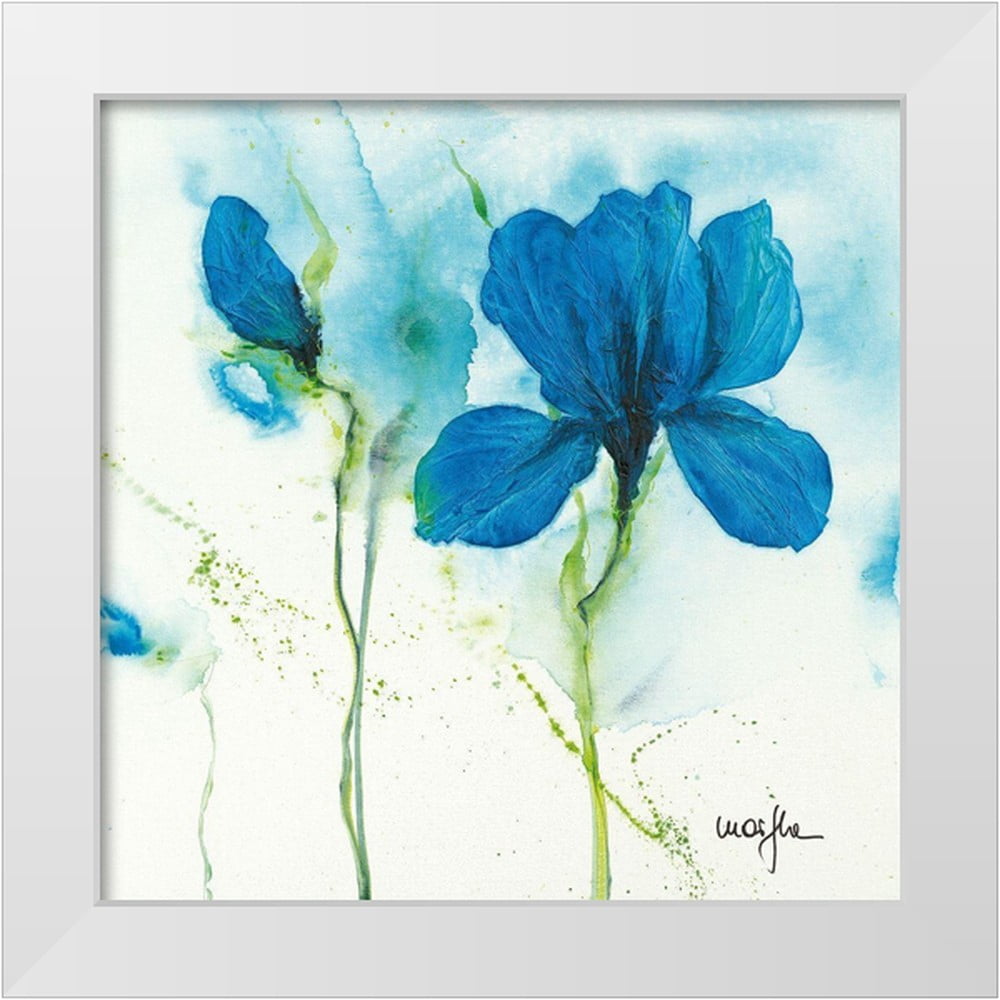 Marthe 20x20 White Modern Wood Framed Museum Art Print Titled - Lys II ...