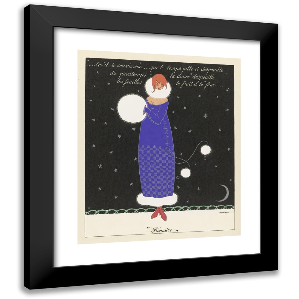 Marthe Romme 12x14 Black Modern Framed Museum Art Print Titled - The ...