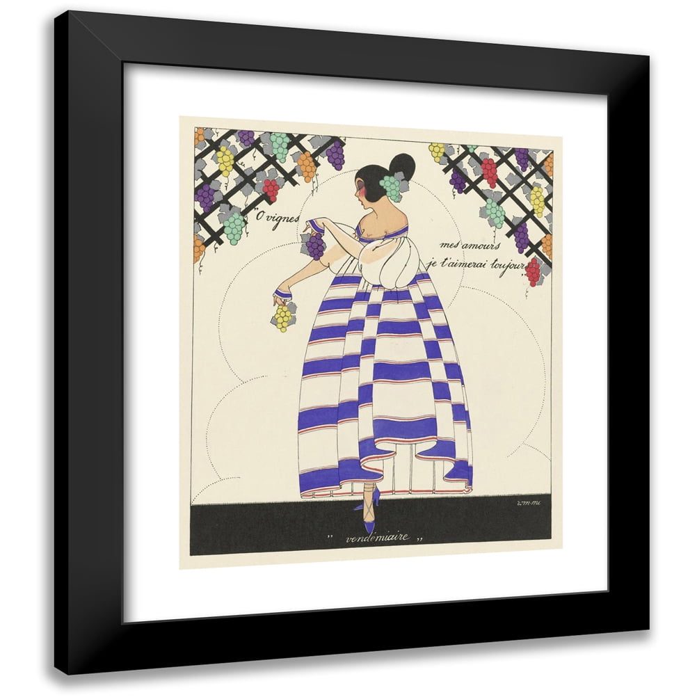 Marthe Romme 20x23 Black Modern Framed Museum Art Print Titled - The ...