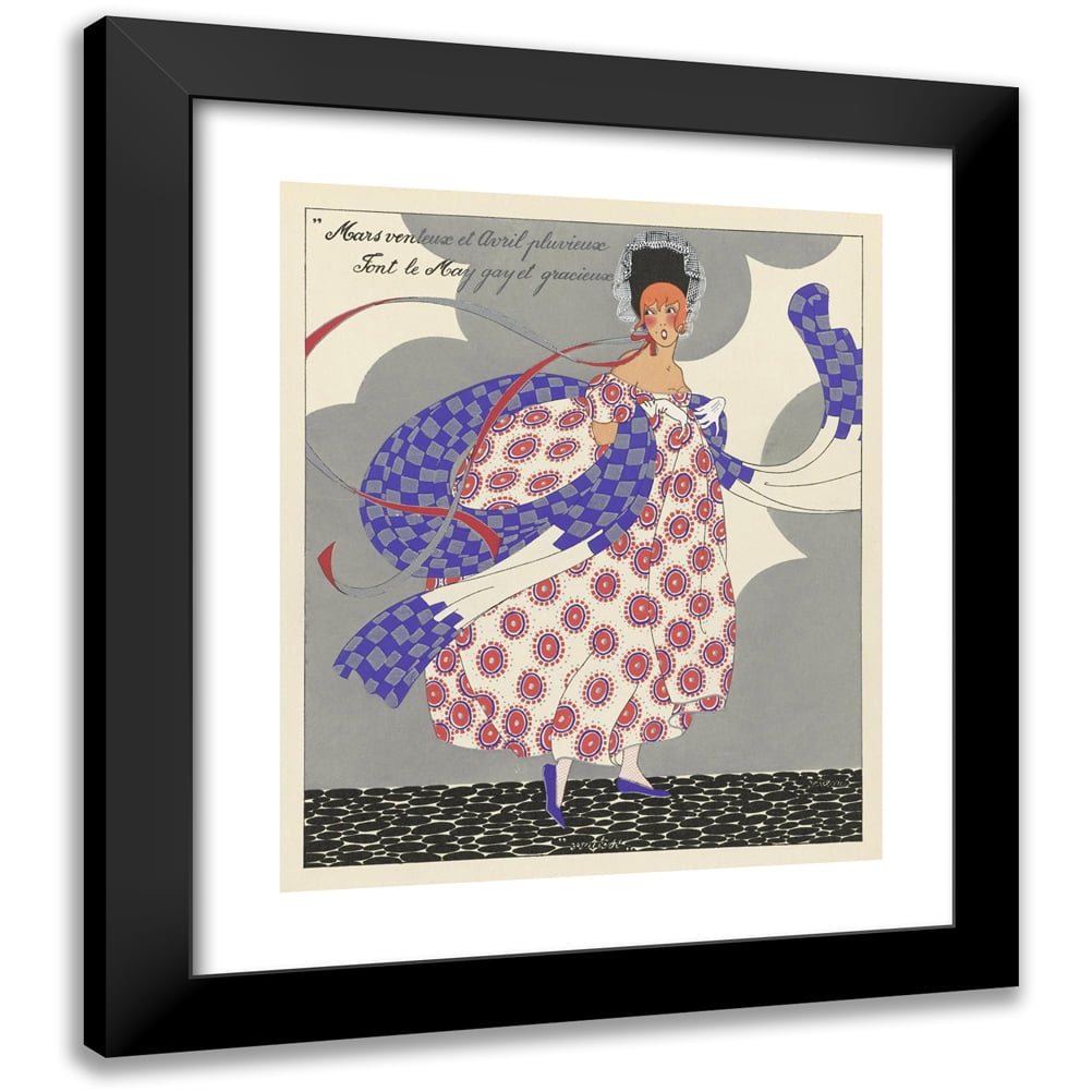 Marthe Romme 20x23 Black Modern Framed Museum Art Print Titled - The ...