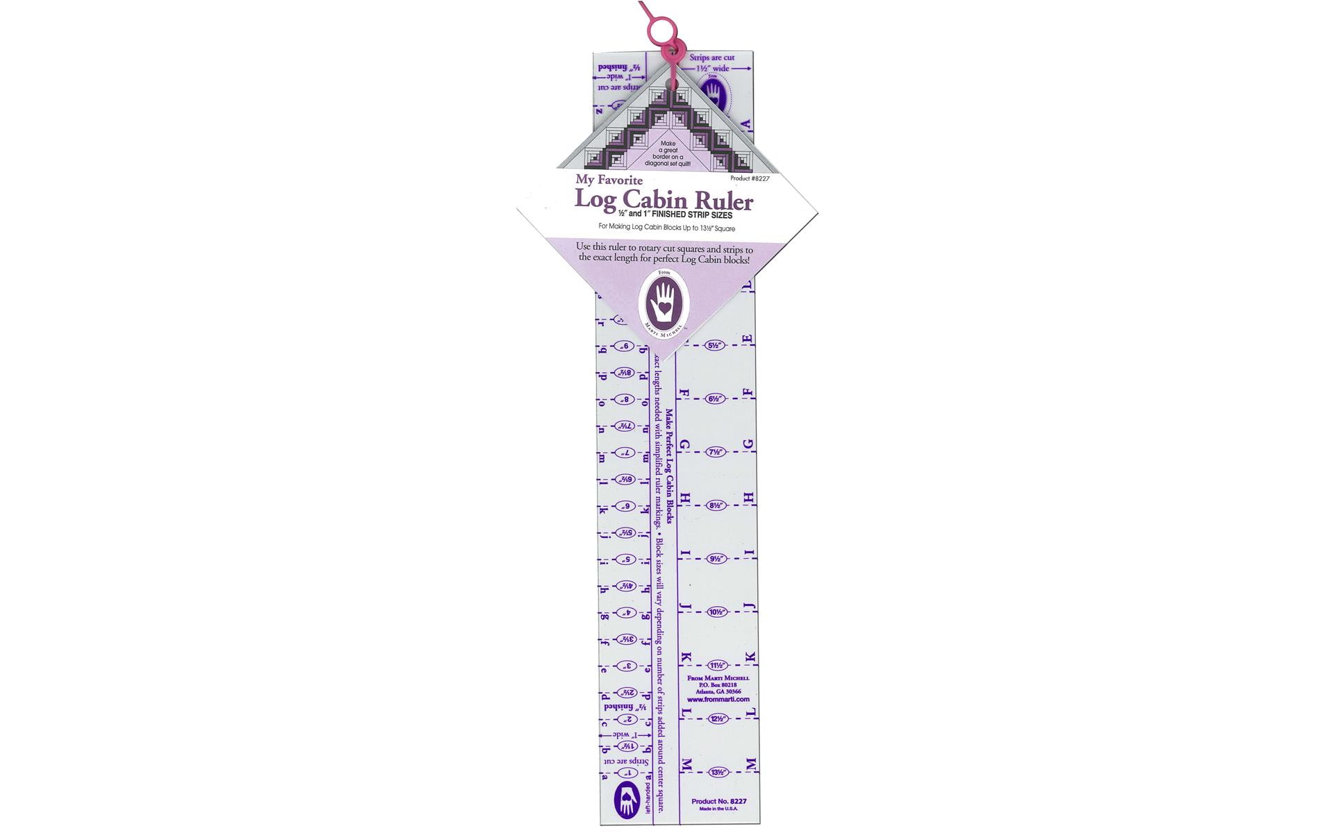 Marti Michell Ruler Log Cabin 1/2&1" Finished Size - Walmart.com