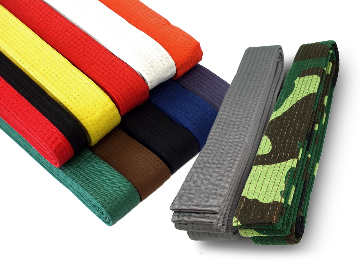 Martial Arts 1.5" Wide Karate Taekwondo Judo Double Wrap Solid Color ...
